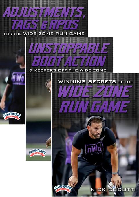 Wide Zone Run Game 3-Pack - Football -- Championship Productions, Inc.