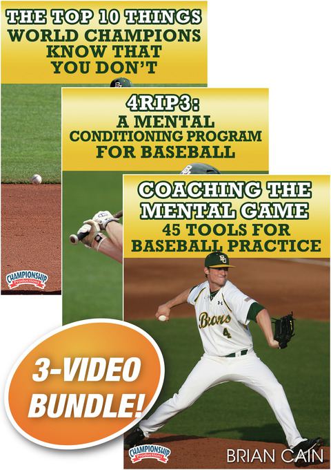 Brian Cain's Mental Training for Baseball 3-Pack - Baseball ...